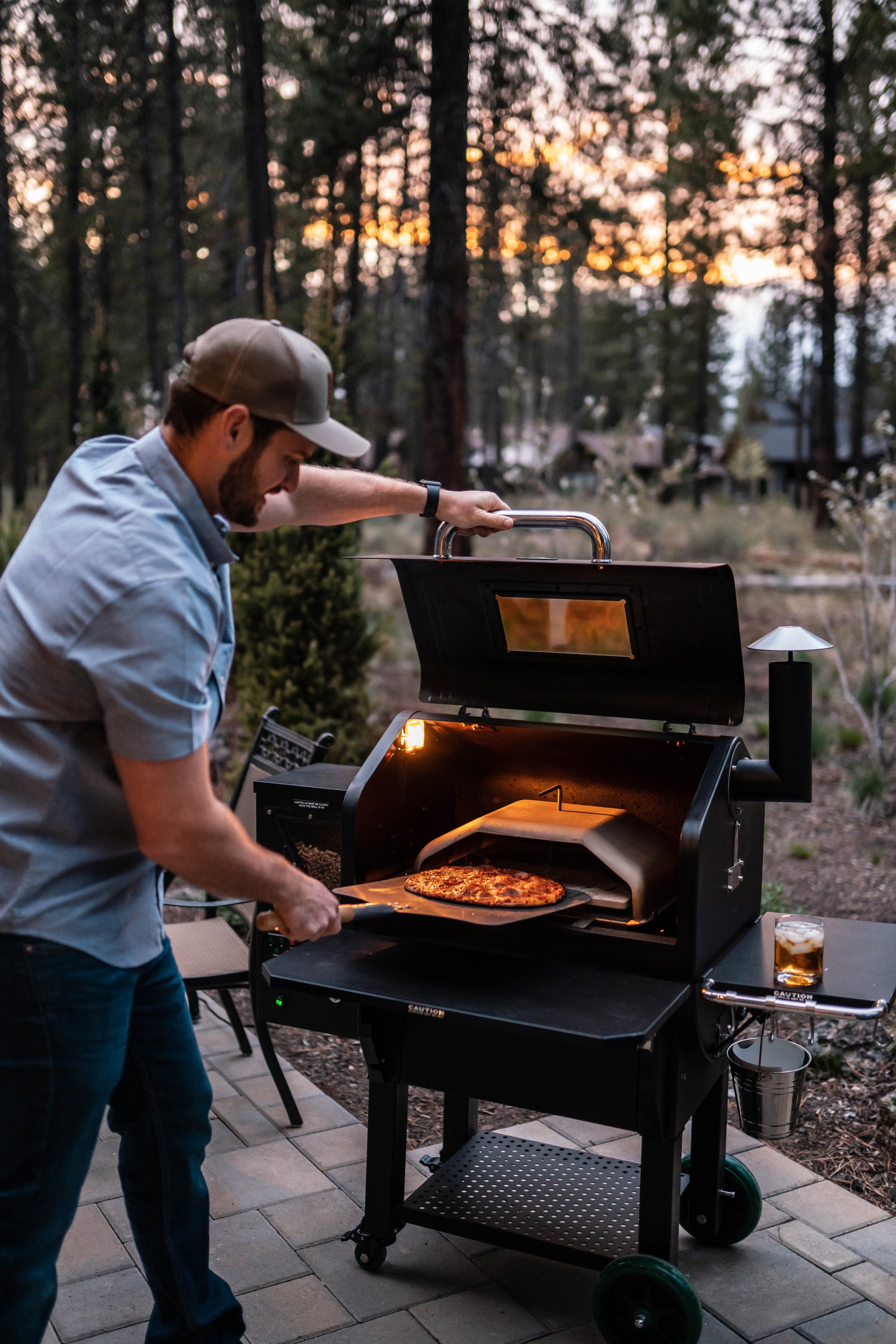 GMG Wood-Fired Pizza Attachment Peak/Ledge | Mitten BBQ Supply