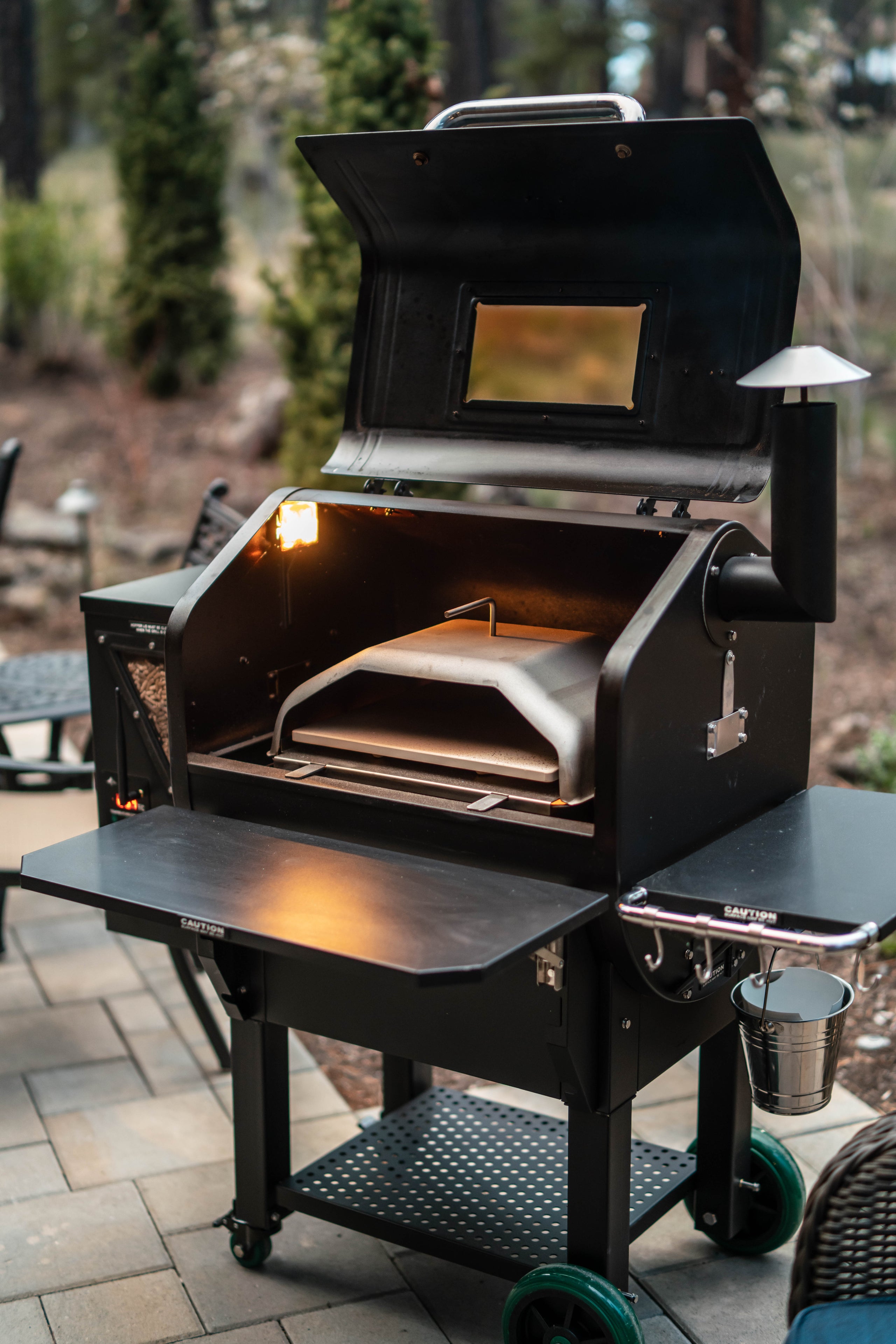 GMG Wood-Fired Pizza Attachment Peak/Ledge | Mitten BBQ Supply