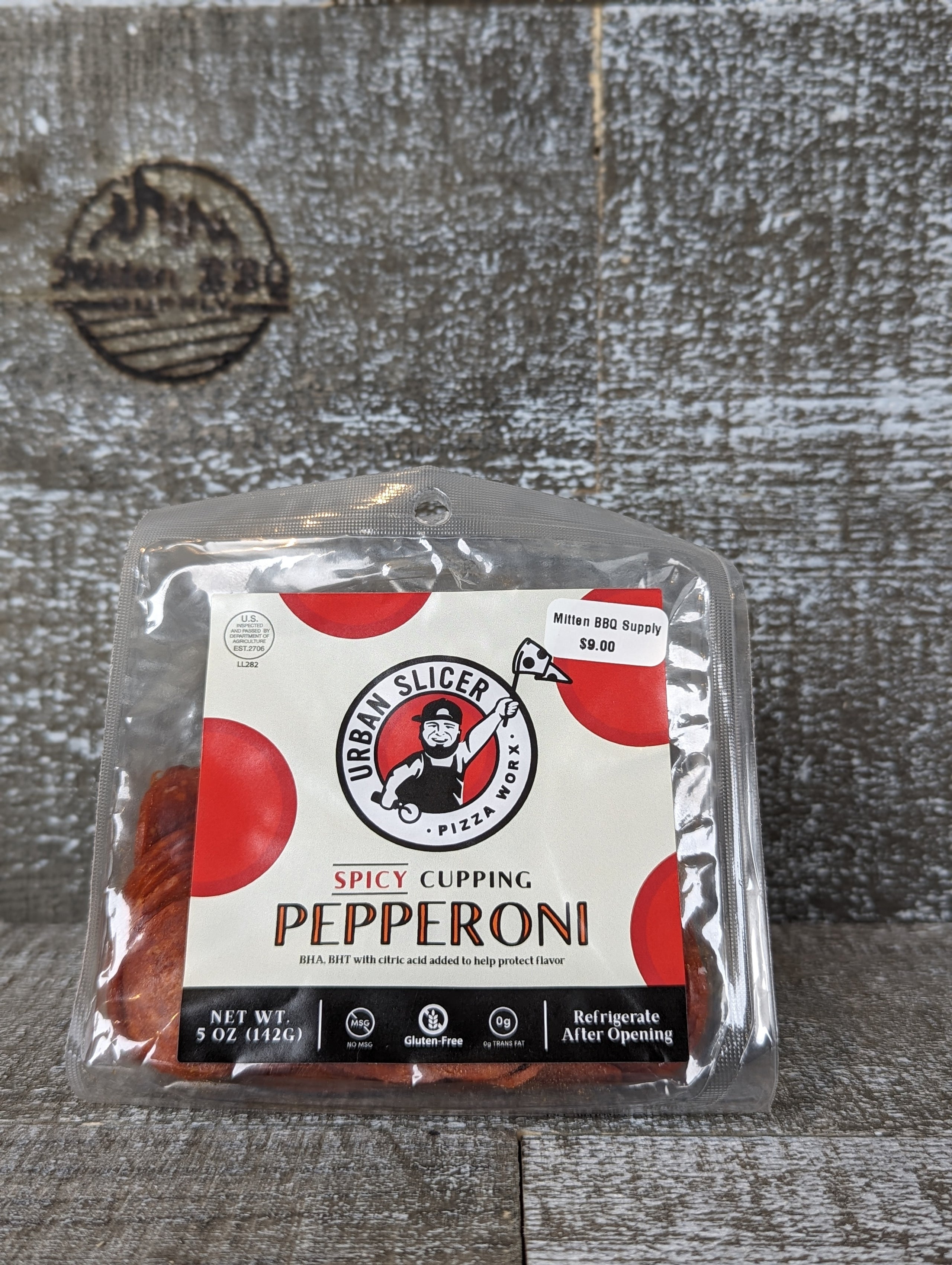 Urban Slicer Spicy Cupping Pepperoni | Mitten BBQ Supply